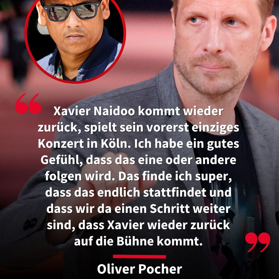 "Einen Schritt weiter" Oliver Pocher reagiert auf Comeback von Xavier Naidoo eindeutig - News