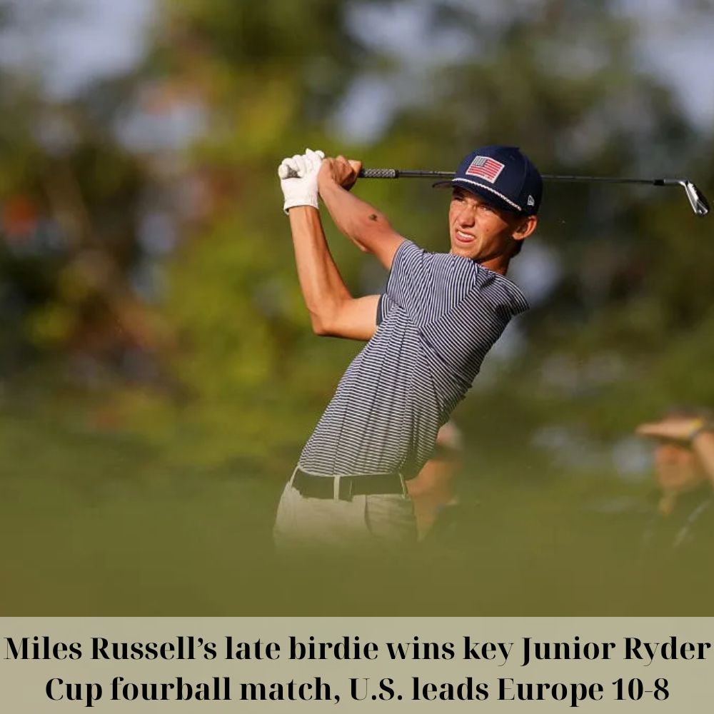 Miles Russell’s late birdie wins key Junior Ryder Cup fourball match, U ...