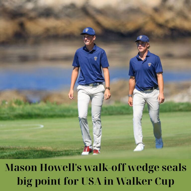 Mason Howell's walk-off wedge seals big point for USA in Walker Cup - News