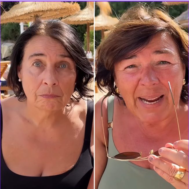 Kaum auseinanderzuhalten: Vera Int-Veen zeigt ihre ältere Schwester ...